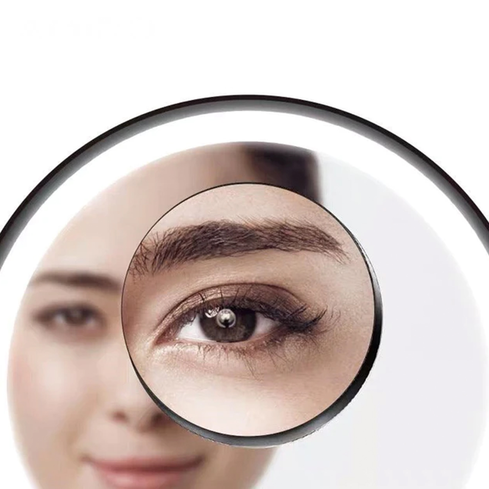 AMIRO O2 LED Vanity Mirror 10X Magnifying Makeup Mirror 2200mAh Mirror Desktop Face Makeup ...