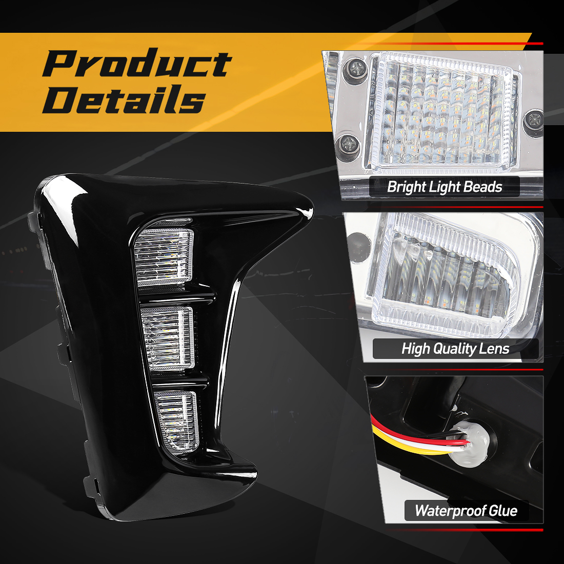 Car Flashing 2PCS DRL For KIA PEGAS Soluto 2018 2019 2020 2021 2022 ...