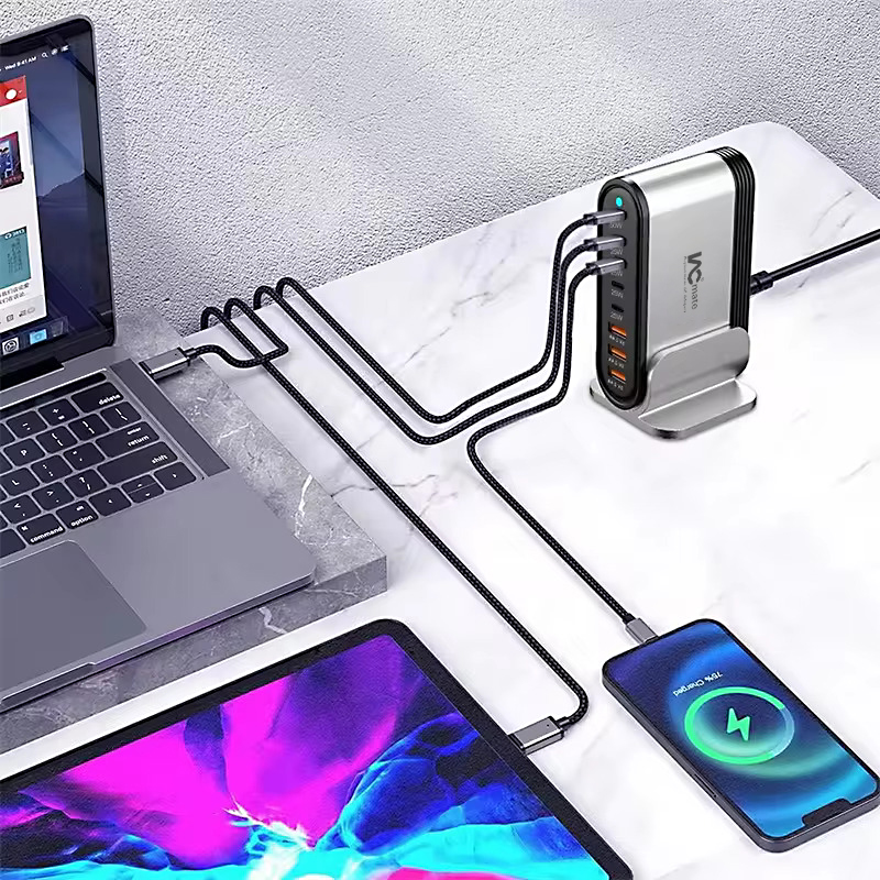 USB C Charger Multiport, Charging Station with 5 Type-C PD Charging and ...