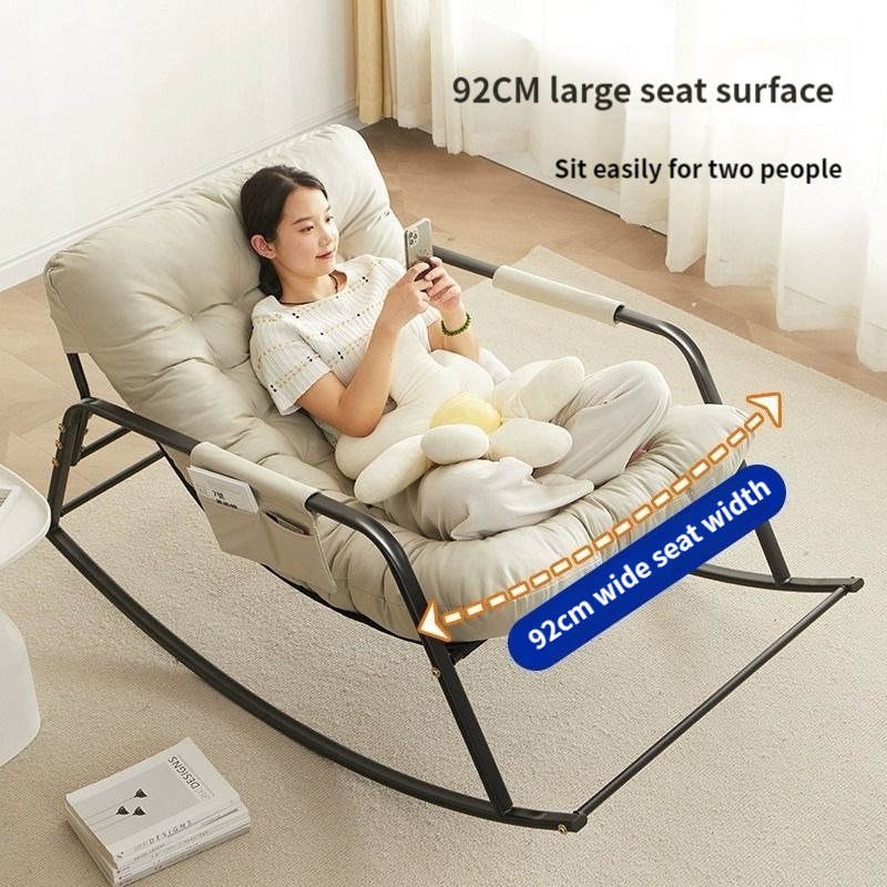 Rocking Chair For Adult Living Room Lazy Reclining Chair Sofa Rocking ...