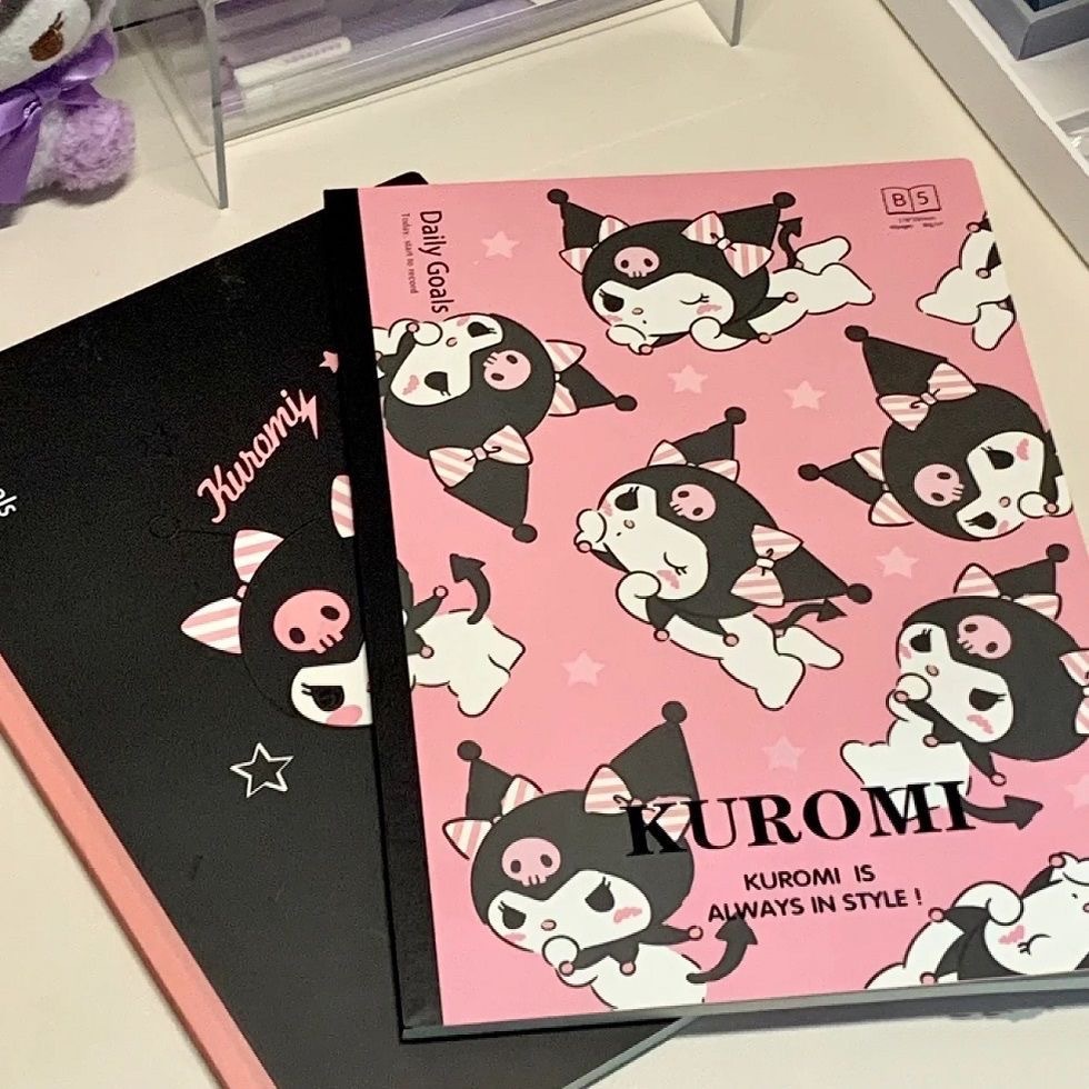 Ashley 60Pages/B5 Kuromi Notebook Set School Supplies Cute Cartoon ...