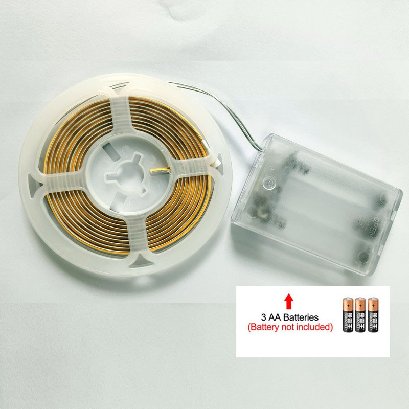 Portable 5V COB LED Strip Light with Battery Box for DIY Decoration ( 9 Colors for you choose ...