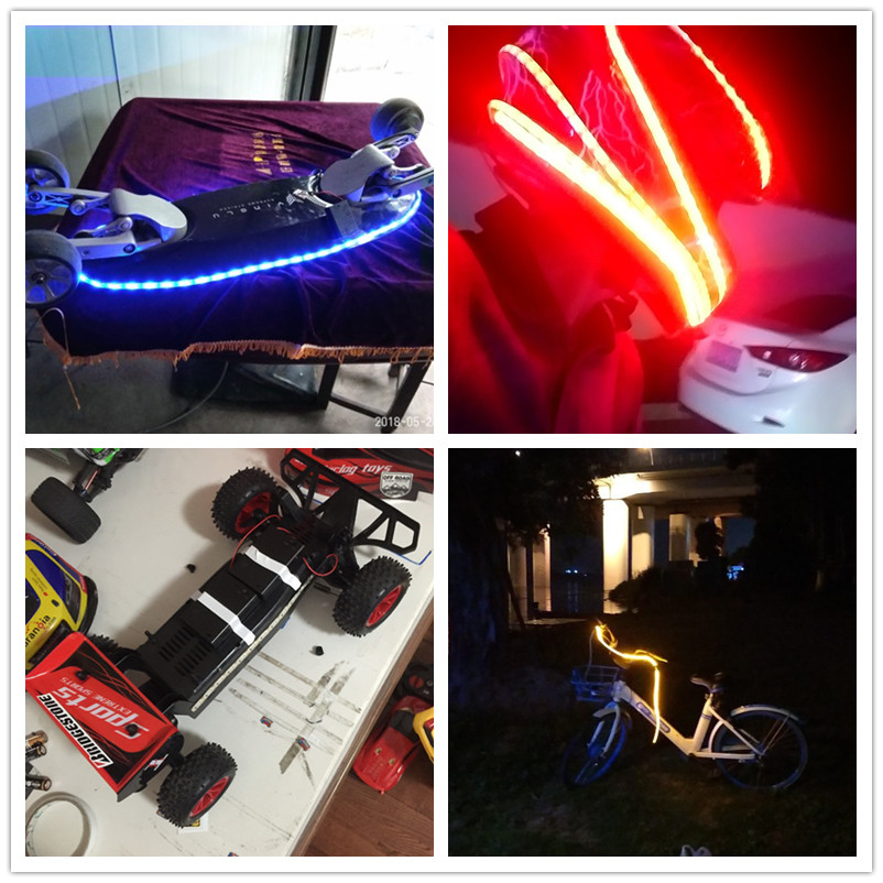 Portable 5V COB LED Strip Light with Battery Box for DIY Decoration ( 9 ...
