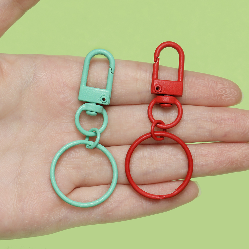St. kunkka 5 Pieces Candy Color Claw Hook Keychain with Key Ring Ring ...