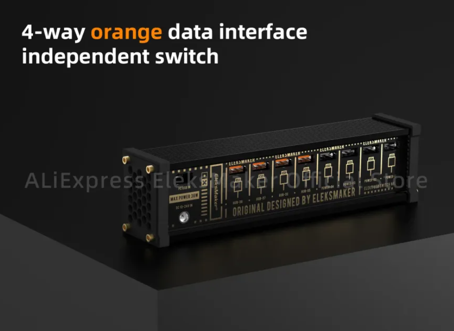 EleksMaker｜USB switch NK6,independent control, button switch, retro ...