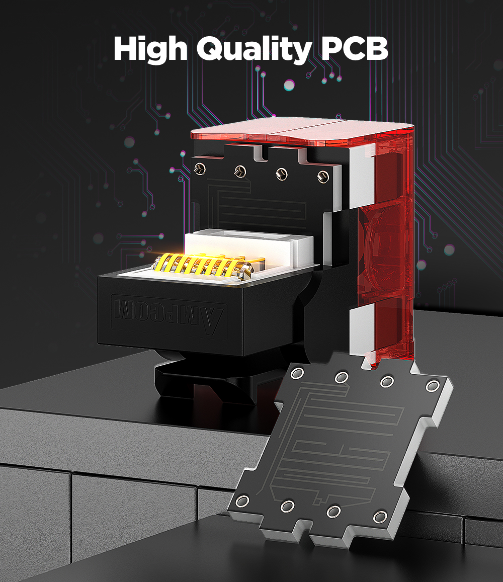 Ampcom Rj45 Keystone Jack Cat6 Rj45 Utp Keystone Module Adapter No Punch Down Tool Required