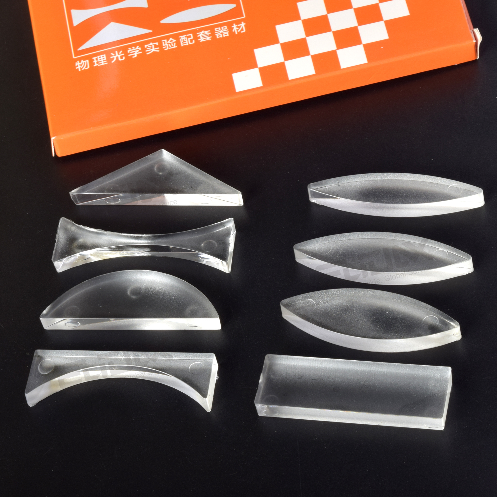 Prism Lens Physic Optical Lens Test Kit Concave And Convex Lens Prism ...