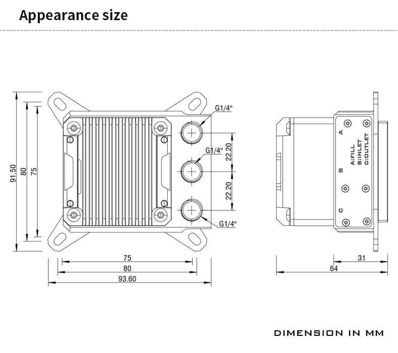 Barrow CPU Water Block with Integrated Pump Reservoir POM/Acrylic CPU ...