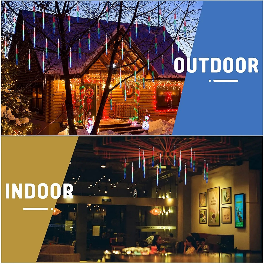 Meteor Shower Rain Lights 30CM/50CM Waterfalls Raindrop Lighting String ...