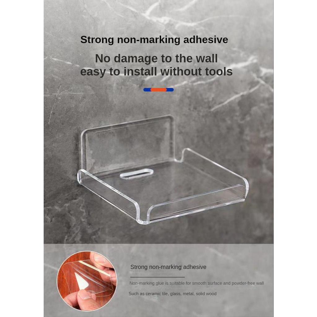 Camera Stand Holder Transparent Self-adhesive Wall Mounted Bracket ...