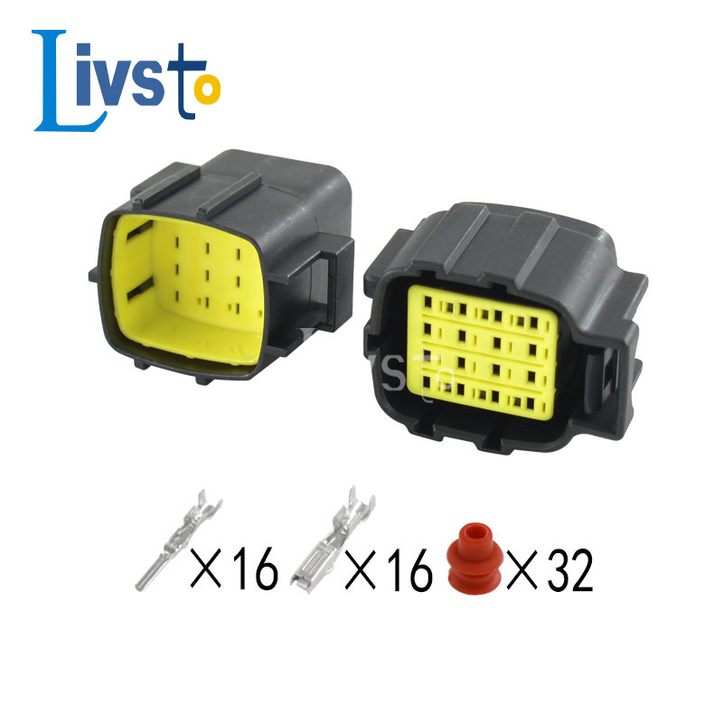 1 set1/2/3/4/6/8/10/12/16 Pin Denso 1.8mm Waterproof Wire Connector ...