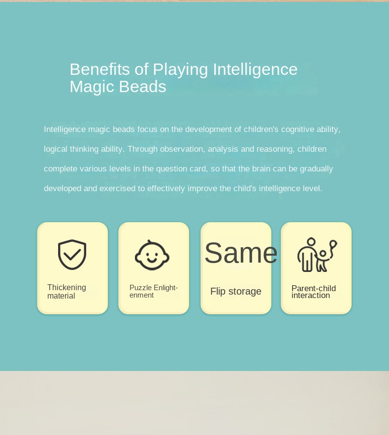 Wisdom Pyramid Magic Bead iQ Battle: Children's Educational Brain ...