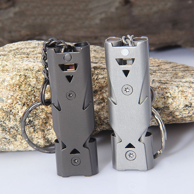 Survival whistle double-tube sonic whistle outdoor rescue whistle ...