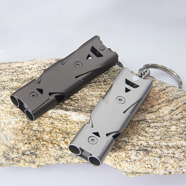 Survival whistle double-tube sonic whistle outdoor rescue whistle ...