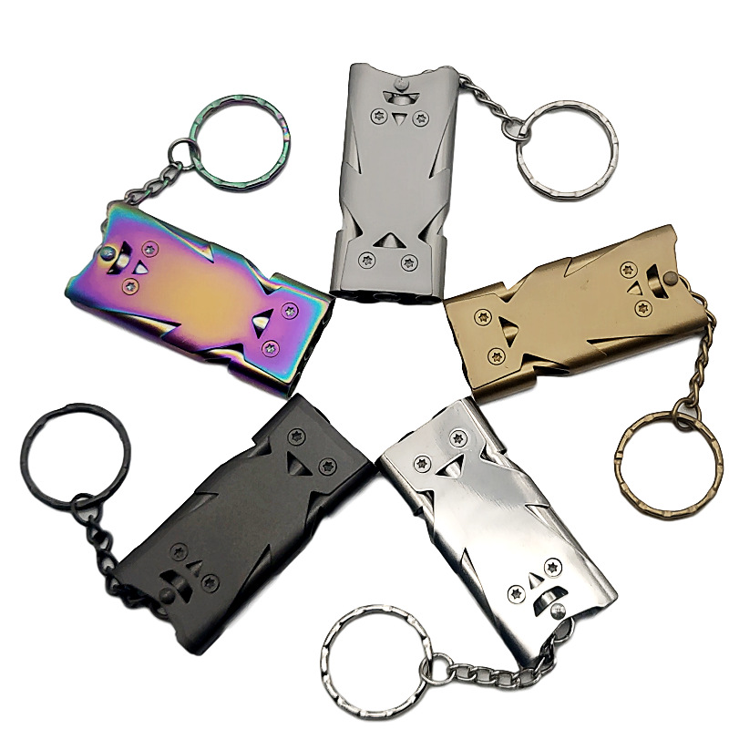Survival whistle double-tube sonic whistle outdoor rescue whistle ...