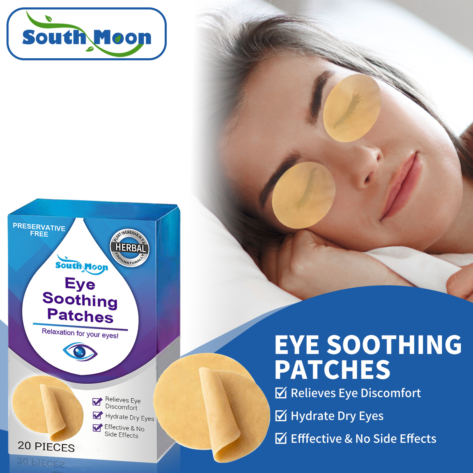 South Moon Eye Soothing Patches Protect Eyesight Keep Good Vision Eye ...