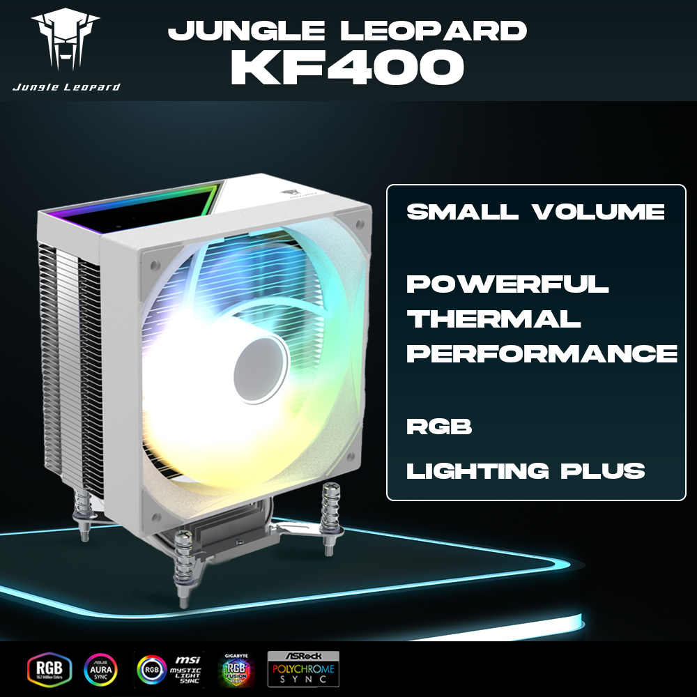Jungle Leopard KF400 ARGB CPU Cooler 120mm PC Fan Infinity Mirror ARGB ...