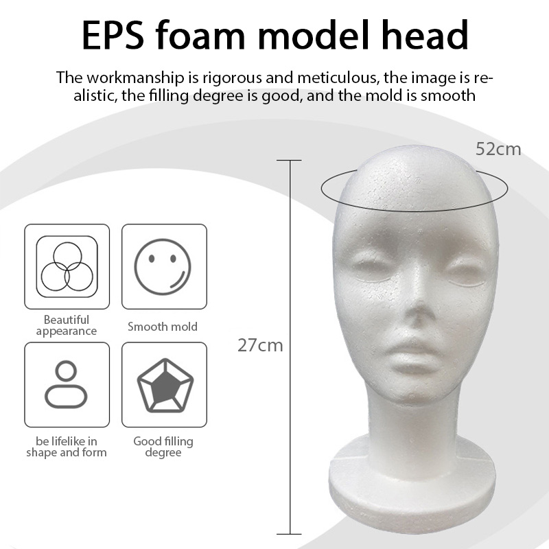 DIY Prop Headwear Foam Model Head Wide Applicability EPS Foam Model ...
