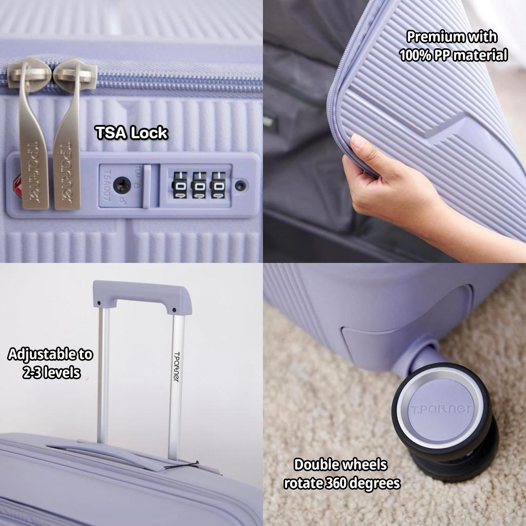 [Flexible] FLIP SERIES Travel Luggage PP100% Material Opening Front TSA ...