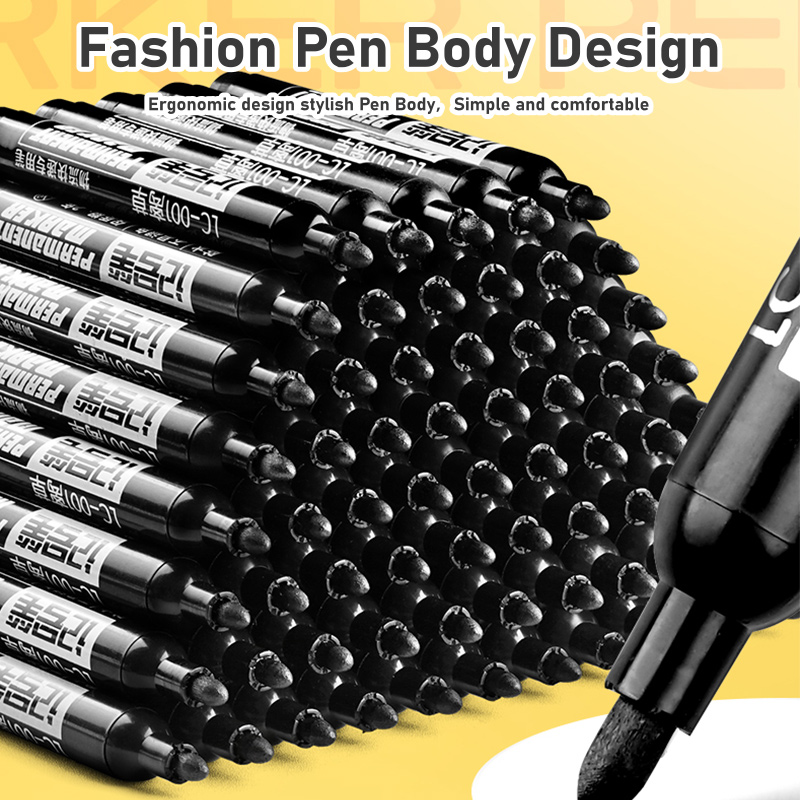 100PCS Marker Large Head Bold Counting Pen Long Lasting Markers ...
