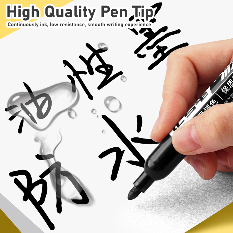100PCS Marker Large Head Bold Counting Pen Long Lasting Markers ...