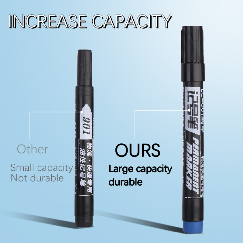 100PCS Marker Large Head Bold Counting Pen Long Lasting Markers ...