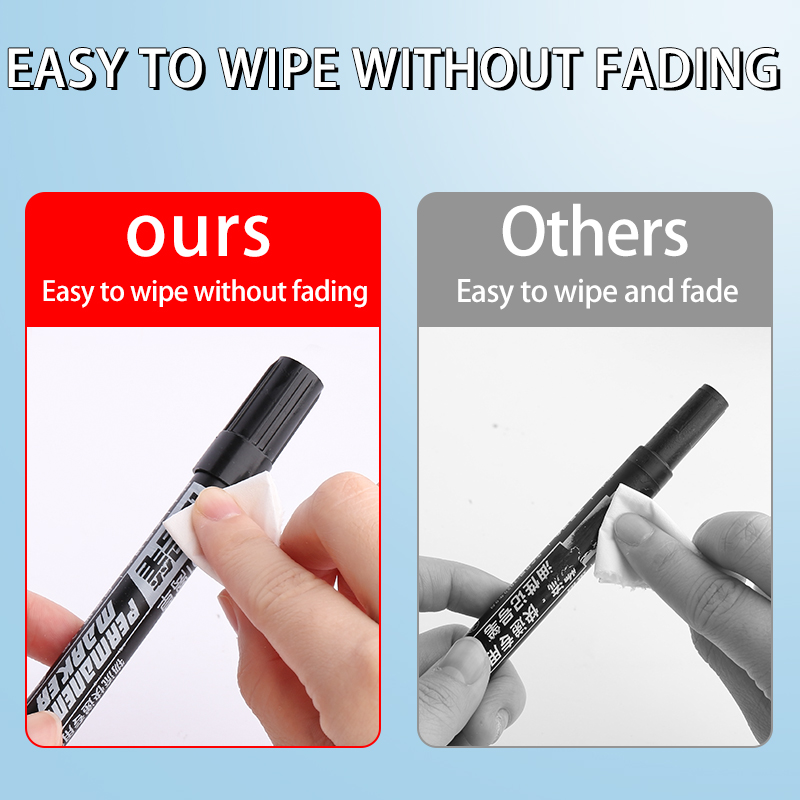 100PCS Marker Large Head Bold Counting Pen Long Lasting Markers ...