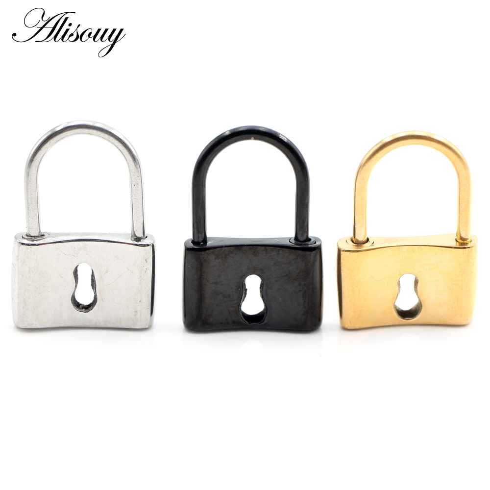 Alisouy 1 Piece Stainless Steel Lock Fake Cheater Ear Tunnel Plugs ...