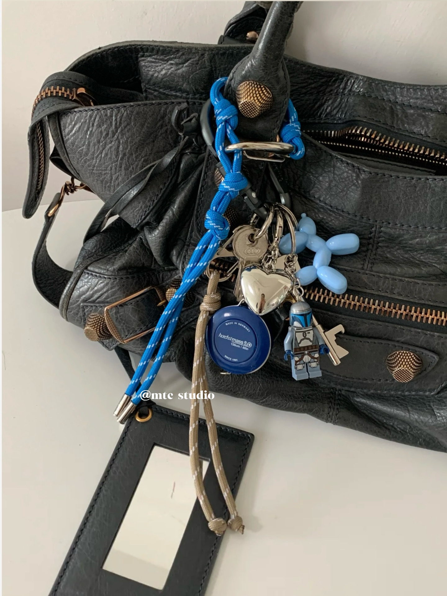 Fashion Design Motorcycle Bag Pendant Car Keychain Fashionable Unique ...