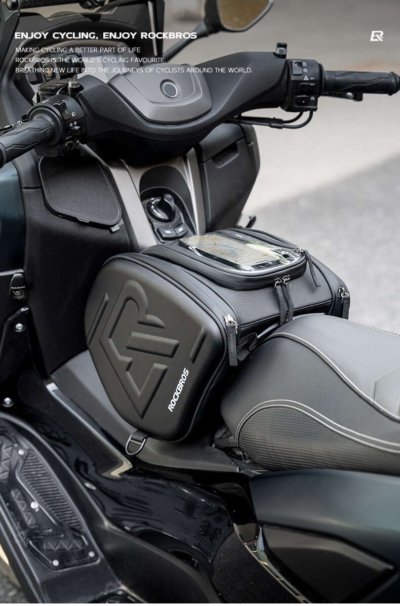 Local Delivery ROCKBROS Motorcycle Fuel Tank Bag Pet Carrier Bag 14L ...