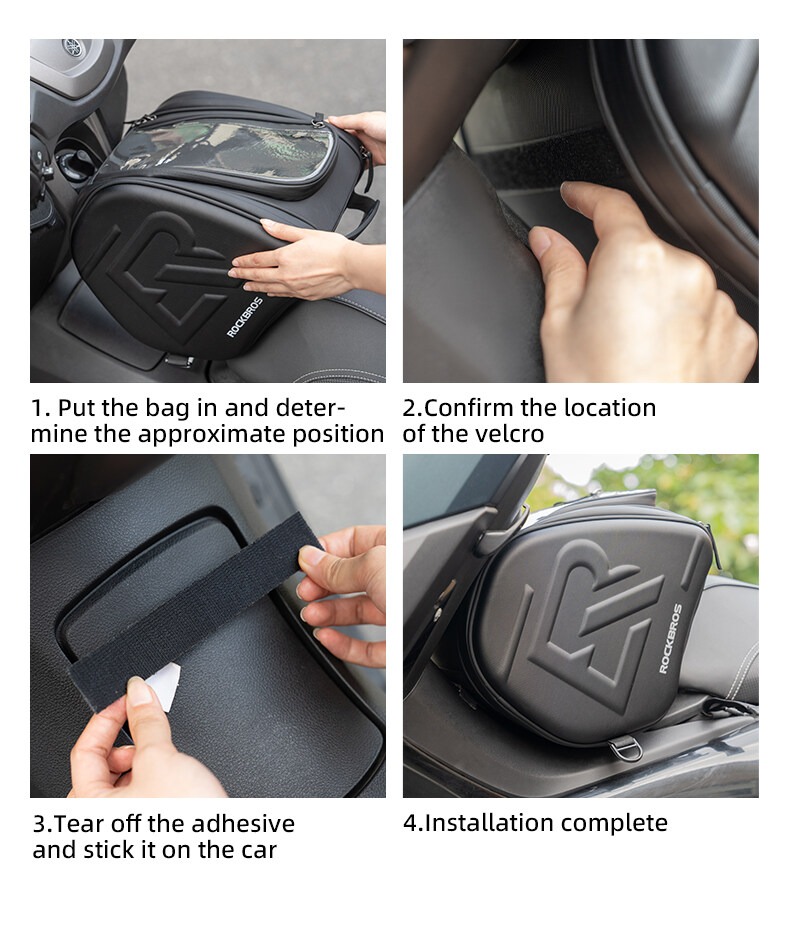 Local Delivery ROCKBROS Motorcycle Fuel Tank Bag Pet Carrier Bag 14L ...