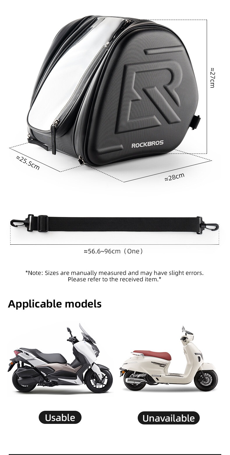 Local Delivery ROCKBROS Motorcycle Fuel Tank Bag Pet Carrier Bag 14L ...