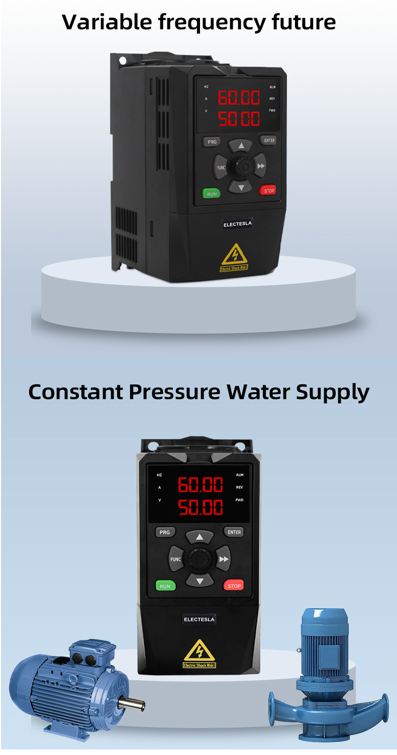 1Phase 3Phase 220V 380V 0.4 - 7.5KW VFD Motor Speed Controller ...