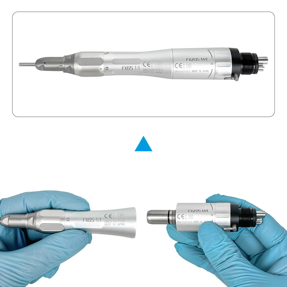 Dental Handpiece Low Speed FX25Contra Angle FX205Air Motor FX65Straight Handpiece FX Style 1:1 ...