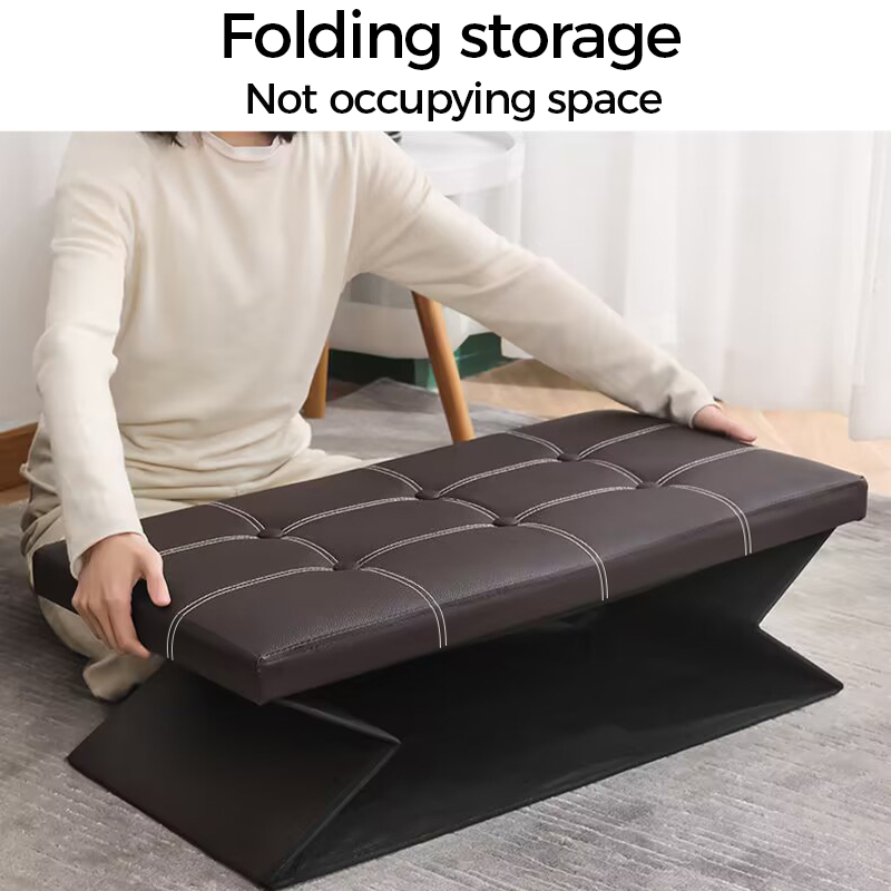 【BUY 1 TAKE 1】110L Folding Sofa Storage Box Stool Foldable Storage ...