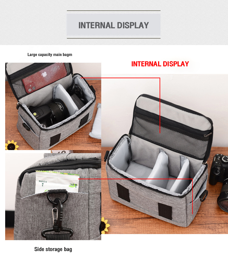 Portable Camera Bag Shoulder Strap Cross Outdoor Recreational ...