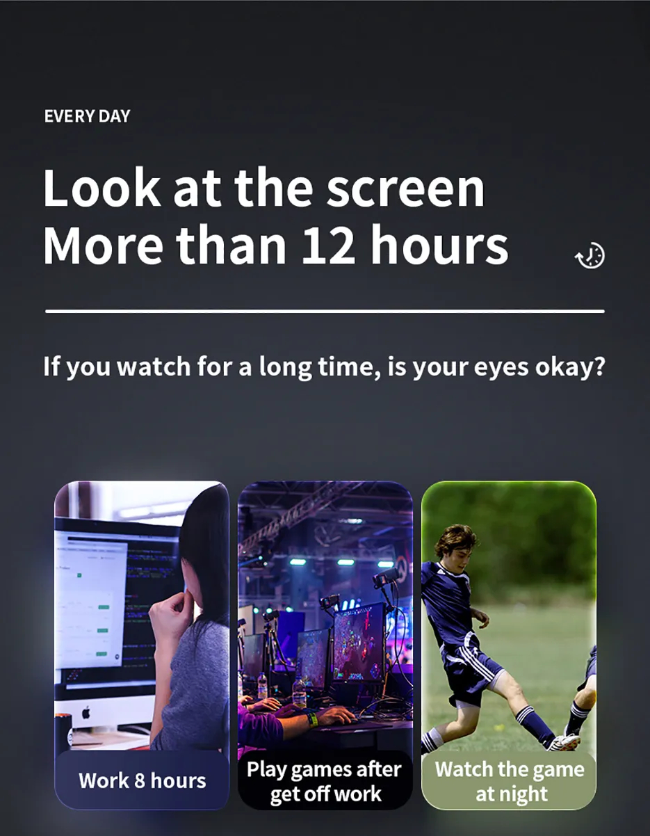 Llano Monitor Screen Protector Anti Radiation Film Eye Protection Anti ...