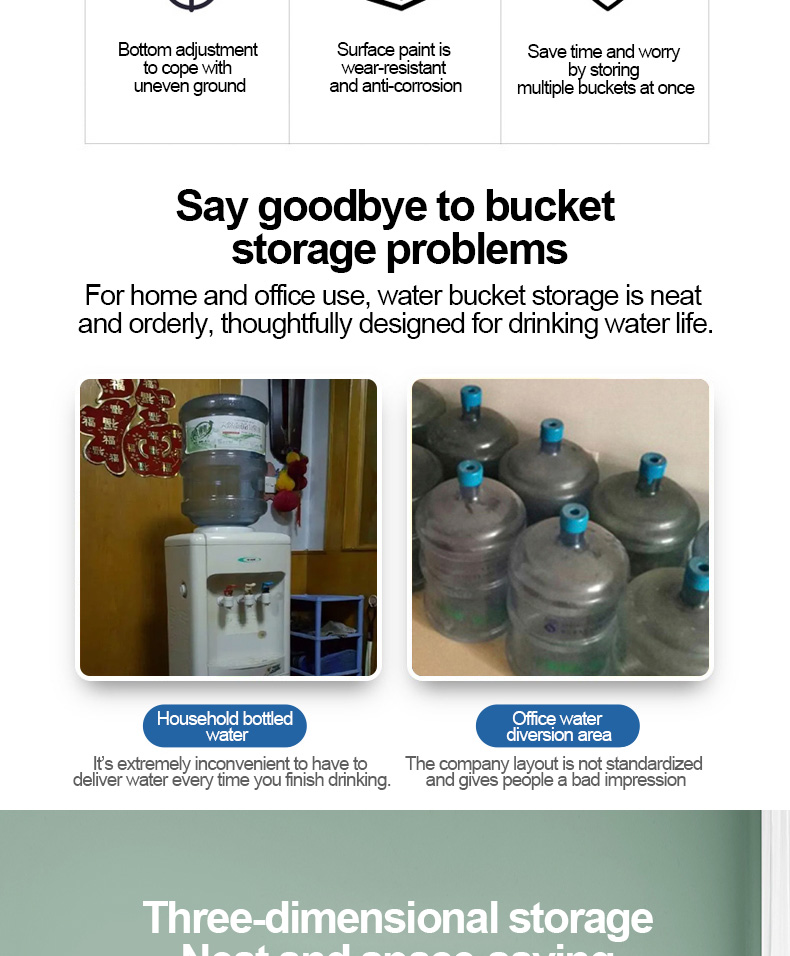 Water Dispenser Stand Water Container Gallon 3/4/5 Layer Mineral Water ...