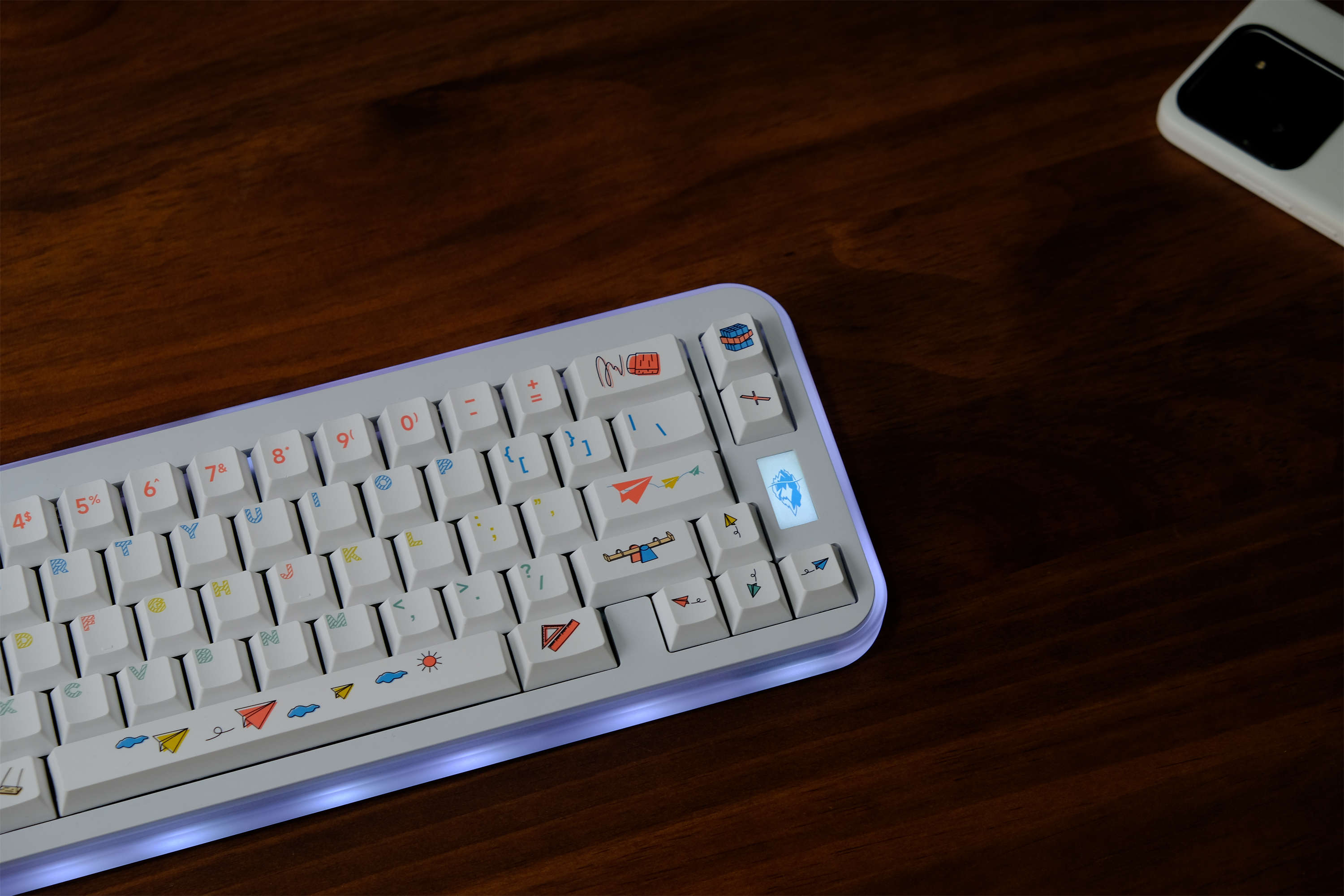 Paper Plane Keycap 151 Keys PBT Material Cherry Profile DYE-SUB ...