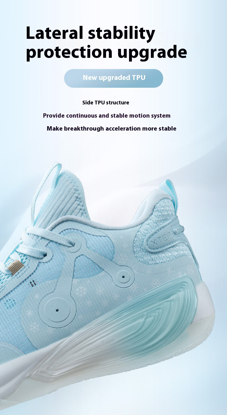 XTEP SHARK 1.0 Men Low-Top Basketball Shoes Wear-Resistant Cushioning ...