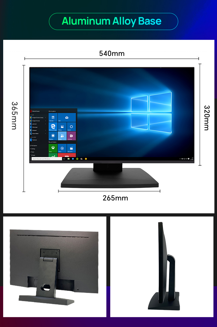Anmite 24-inch 1080P capacitive touch computer monitor IPS 100% sRGB ...