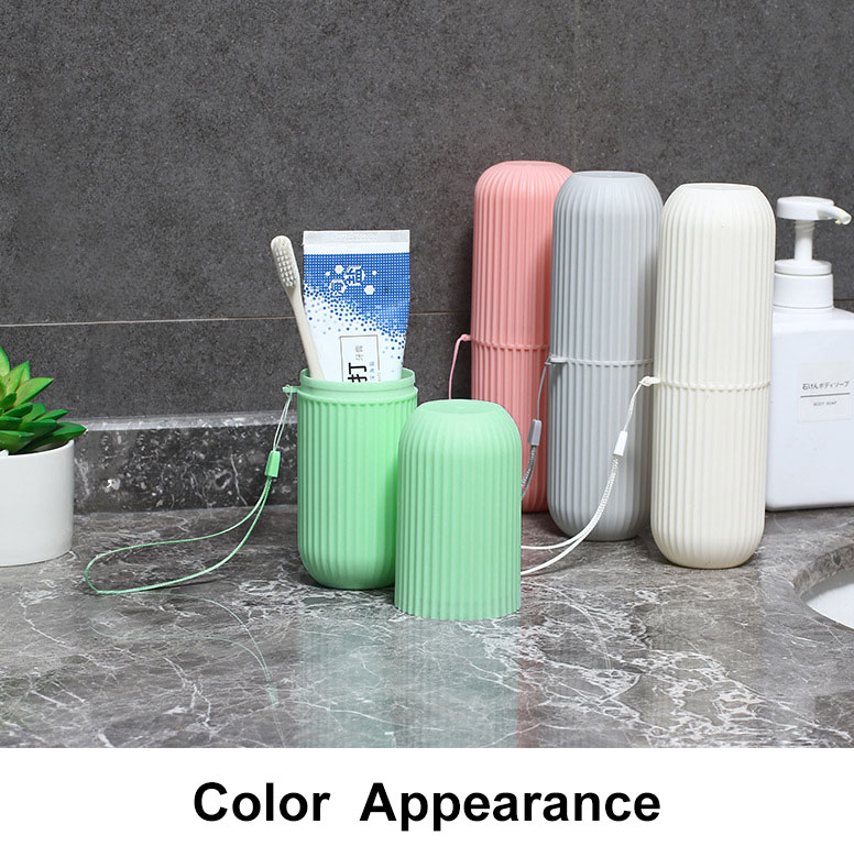 1Pc Portable Toothbrush Cup Bathroom Toothpaste Holder Storage Case Box ...