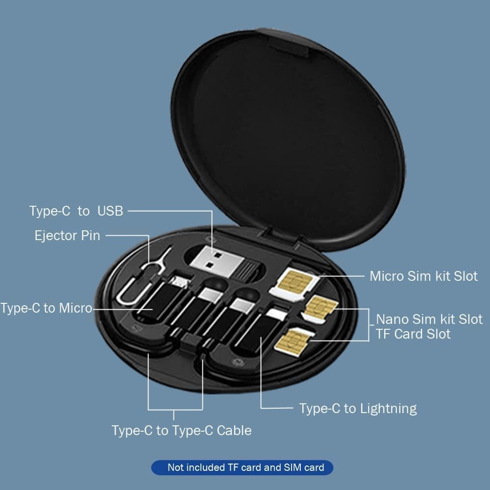 5 in 1 Protable Fast 60w Charging Cable Multi-Function Data Cable ...