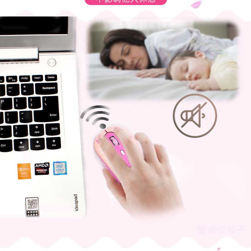 2.4G Hello-Kitty Wreless Mouse Portable Slient Mouse Ergonomic USB ...