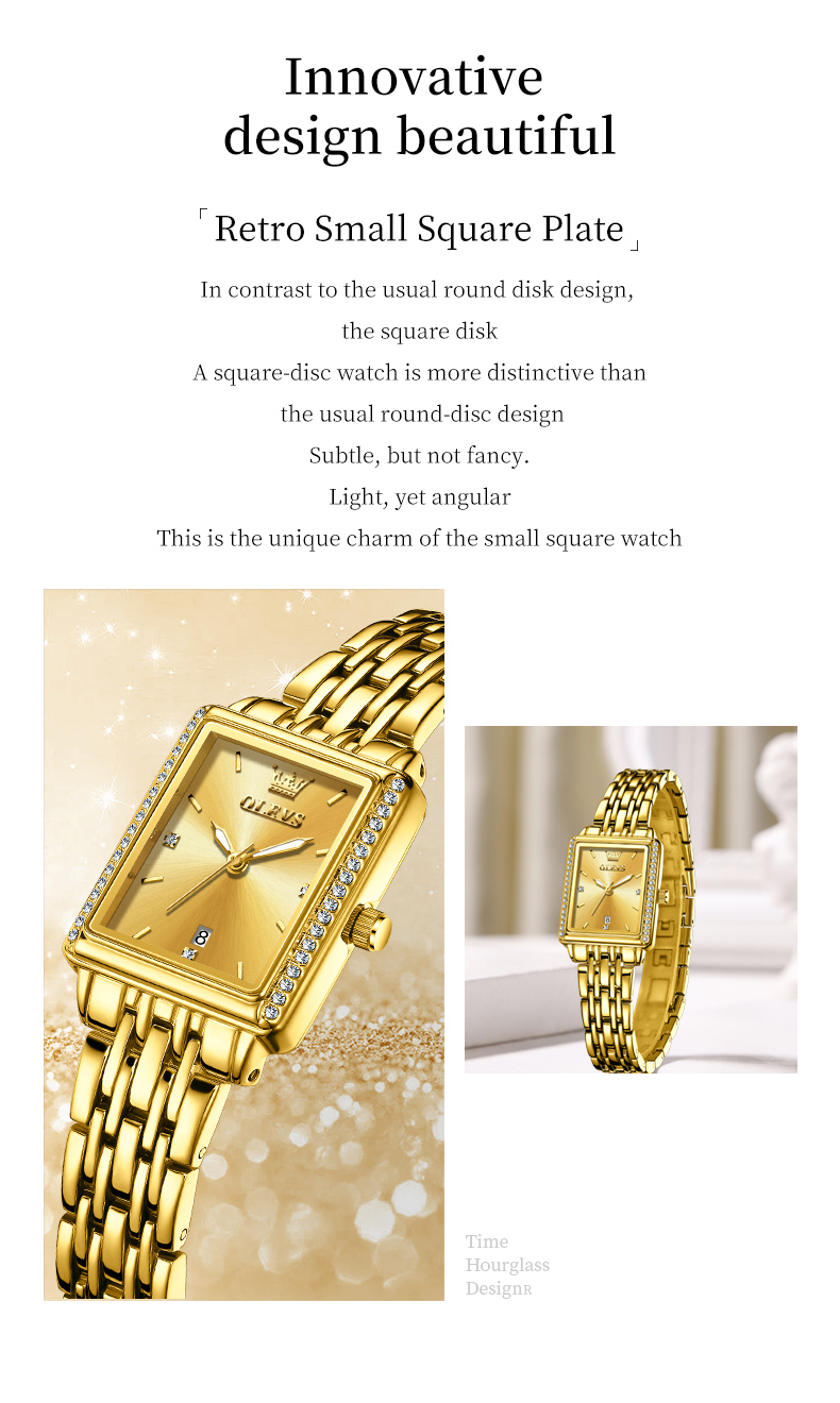 OLEVS Watch For Women Waterproof Original Quartz Luminous Calendar ...