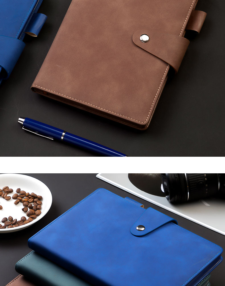 1piece of 120 sheets/240 pages triangular buckle notebook with buckle ...