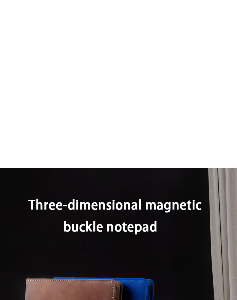 1piece of 120 sheets/240 pages triangular buckle notebook with buckle ...