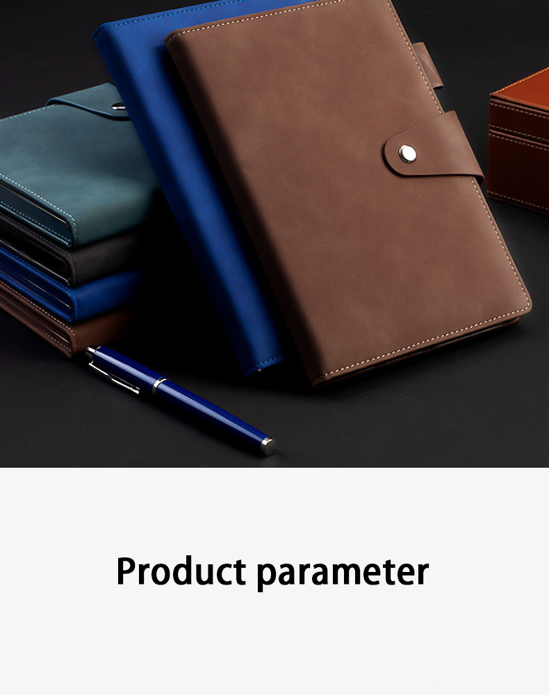 1piece of 120 sheets/240 pages triangular buckle notebook with buckle ...