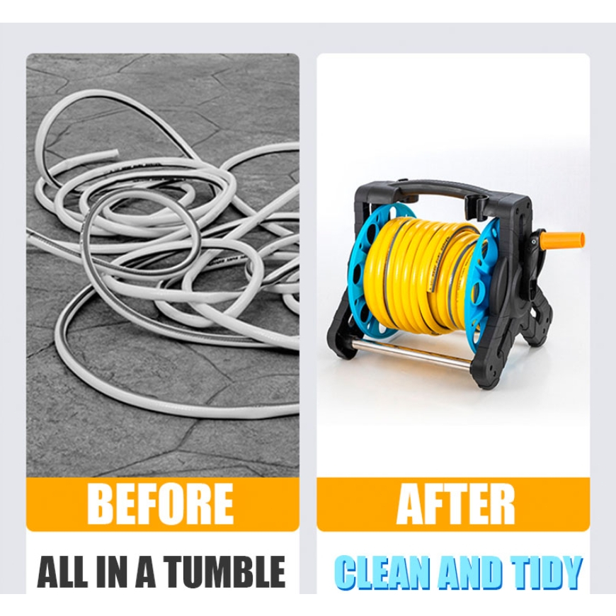 25M/35M Hose Organizer for Gardening and Car Wash - Efficient Coil Rack ...