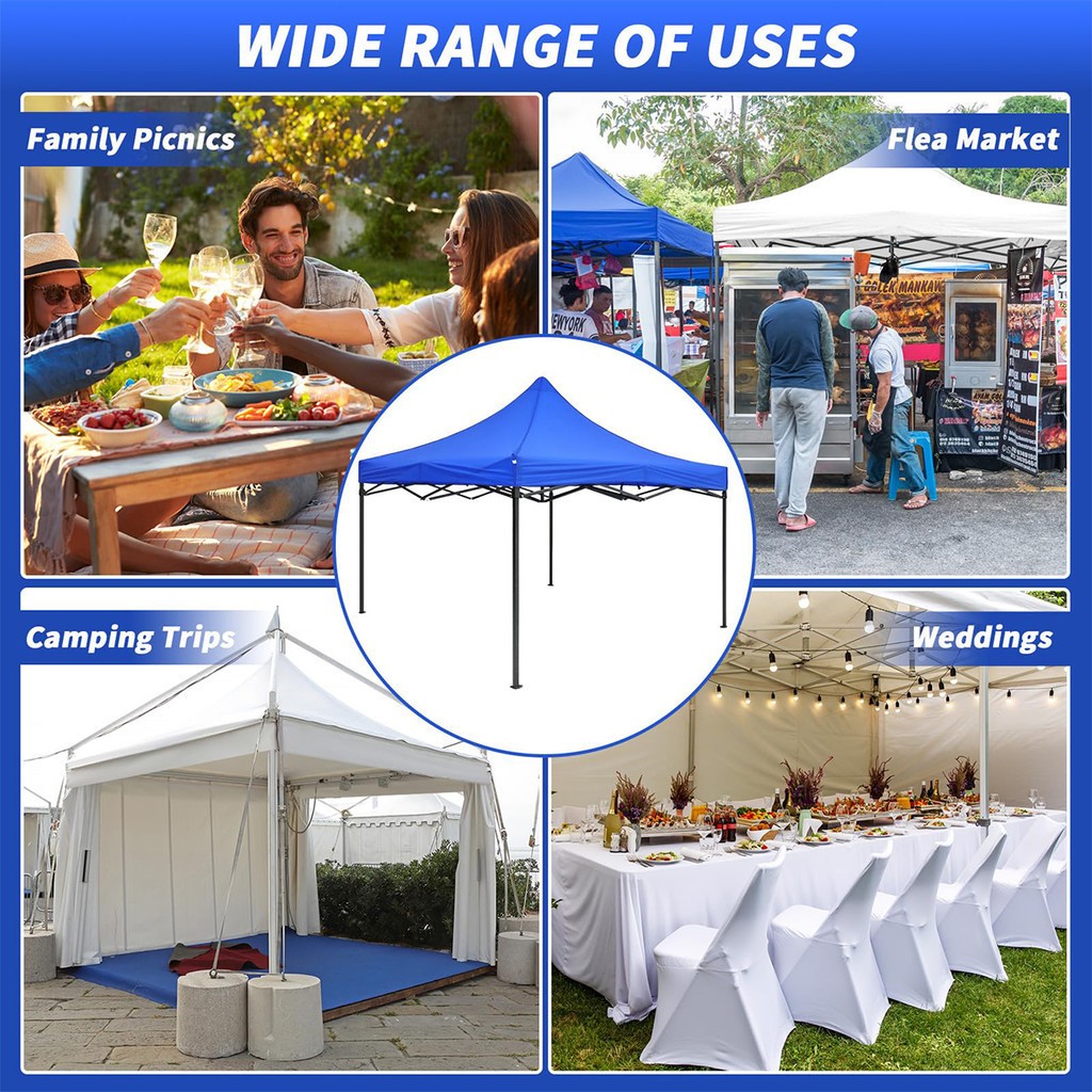 2x2M/3x3M/3x4.5M/3x6M Folding Waterproof Tent Retractable Canopy ...